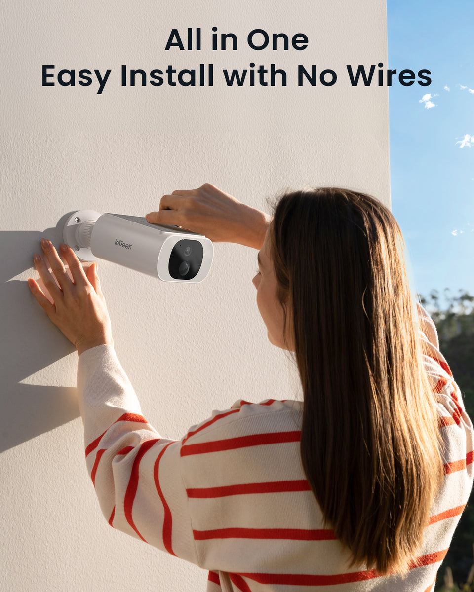 ieGeek Battery Camera S1 - 2K Battery Camera with Embedded Solar Panel ...