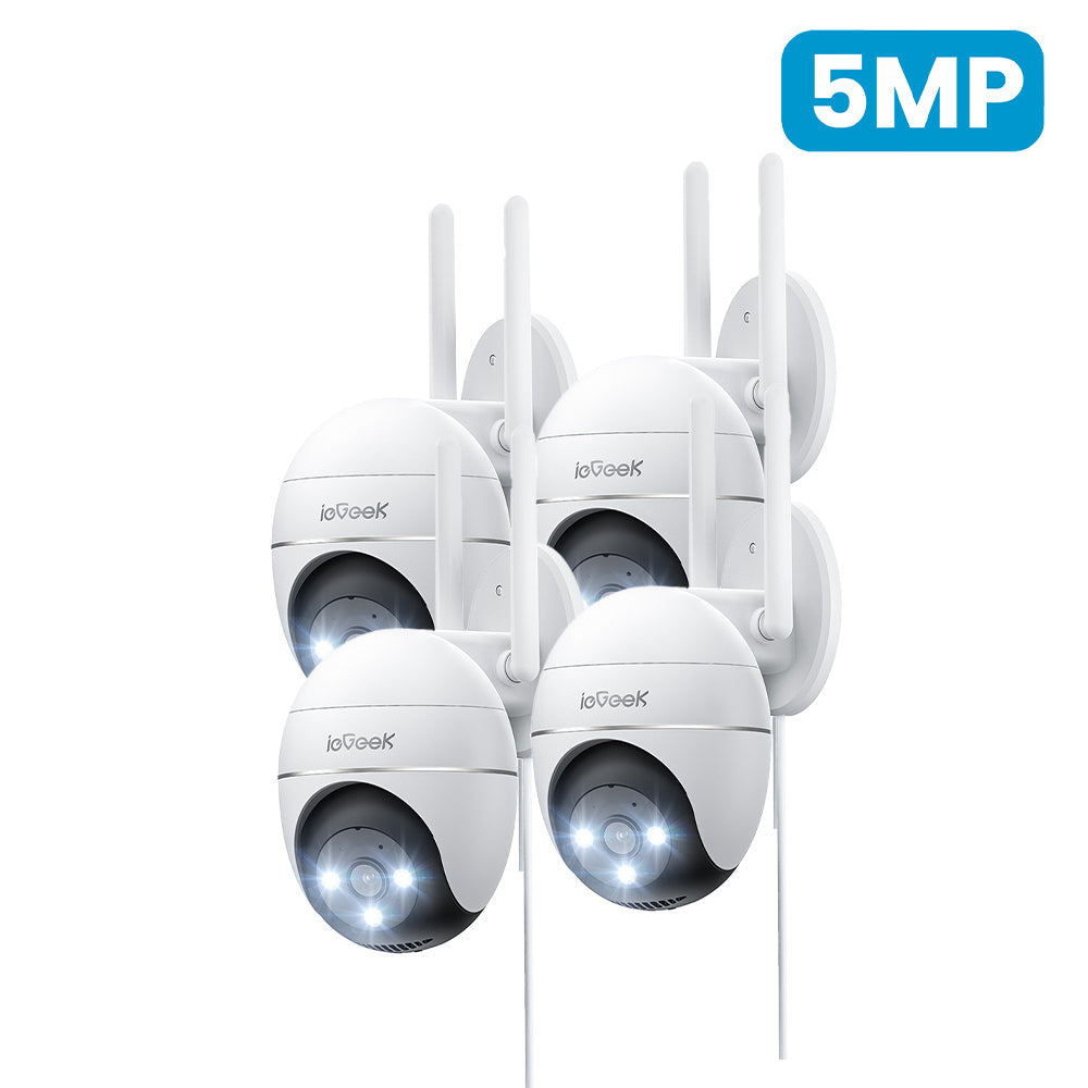 ieGeek ZS-GQ4 - 5MP Powerful 360¡ã Spotlight Camera with Siren Protect ...
