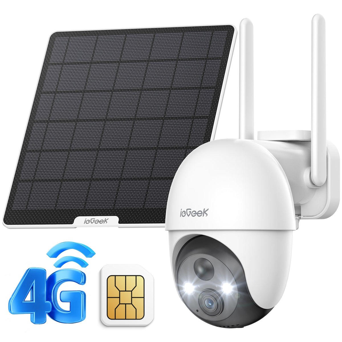 ieGeek ZY-G3 - 3G/4G LTE Solar Security Camera, No WiFi, Motion ...
